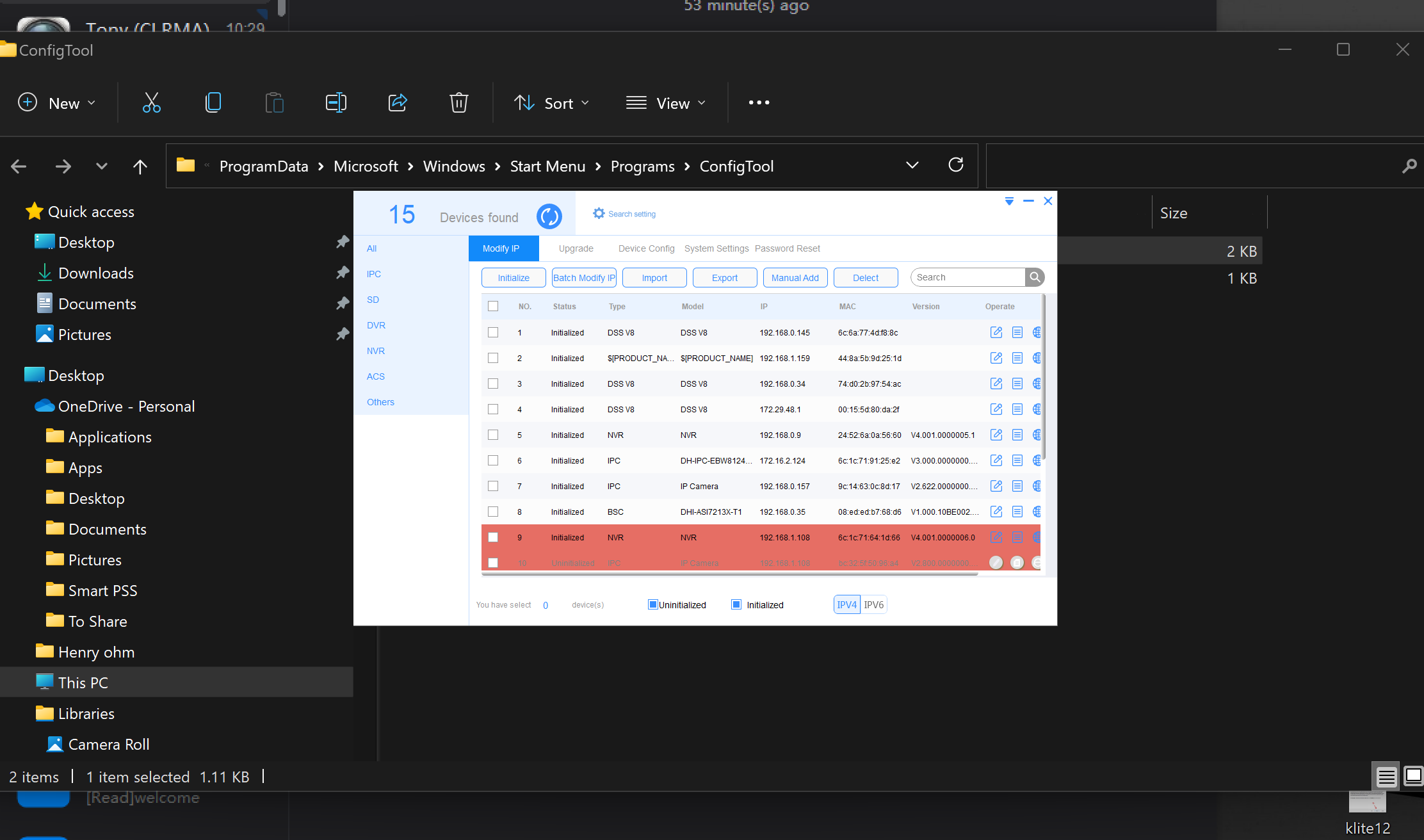 Diamond General || Config Tool/CMS Smart PSS is small on a Windows Computer